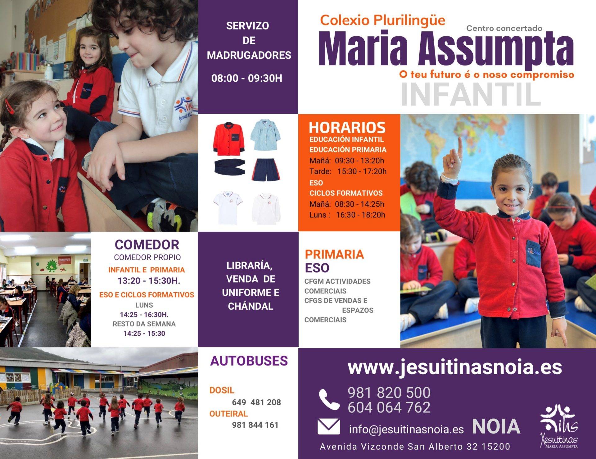 ADMISIÓNS – Xesuitinas Noia – Colegio Maria Assumpta